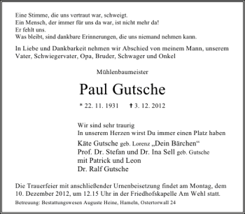 Traueranzeigen | Trauerportal Ihrer Tageszeitung